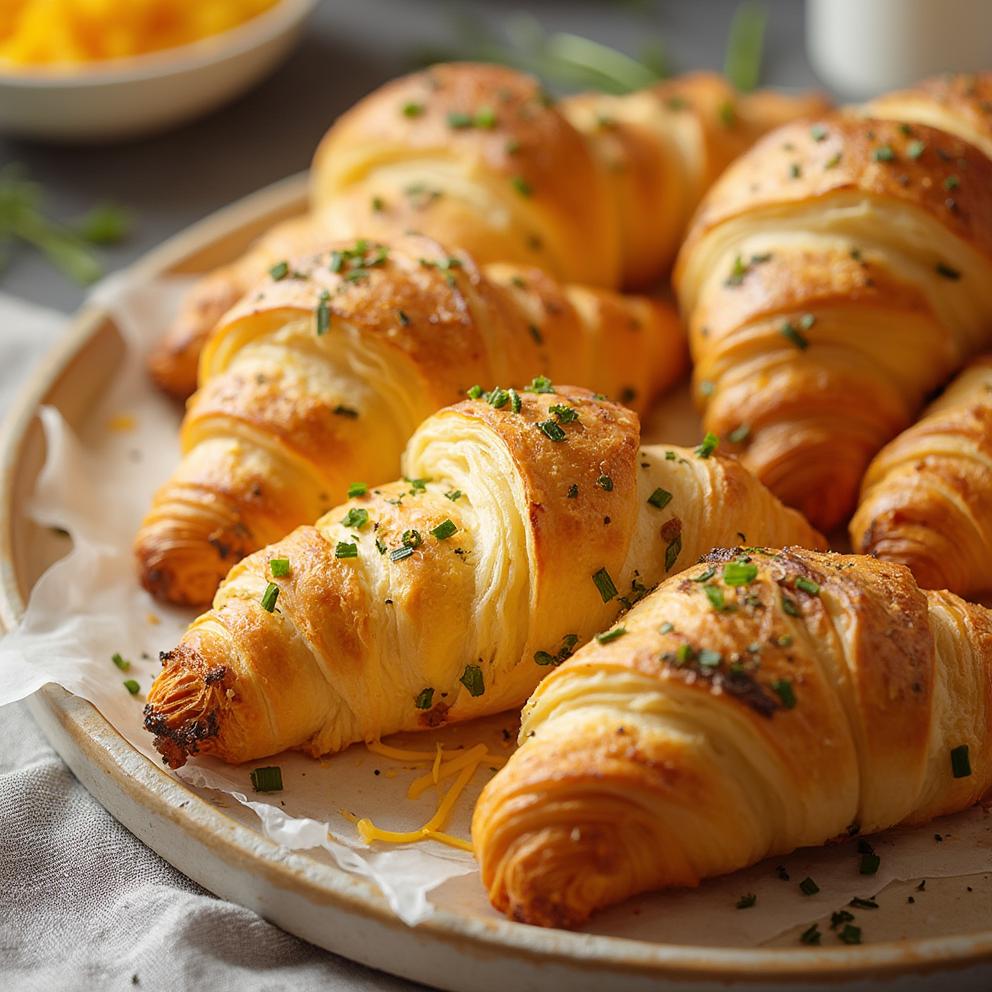 Cheddar and Chive Croissant