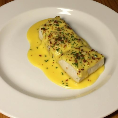 Cod with Lemon Butter Sauce