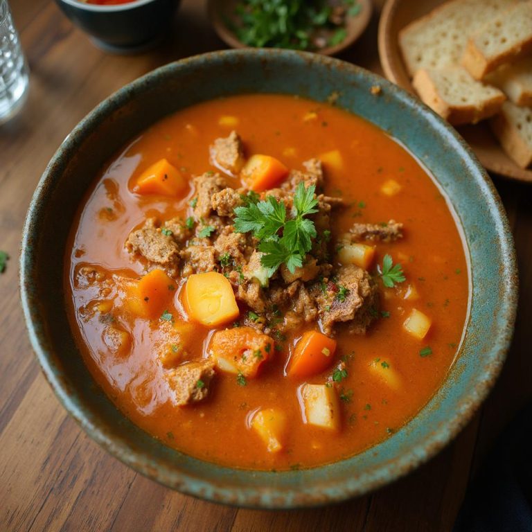 Minced Beef and Vegetable Cuchuco Soup