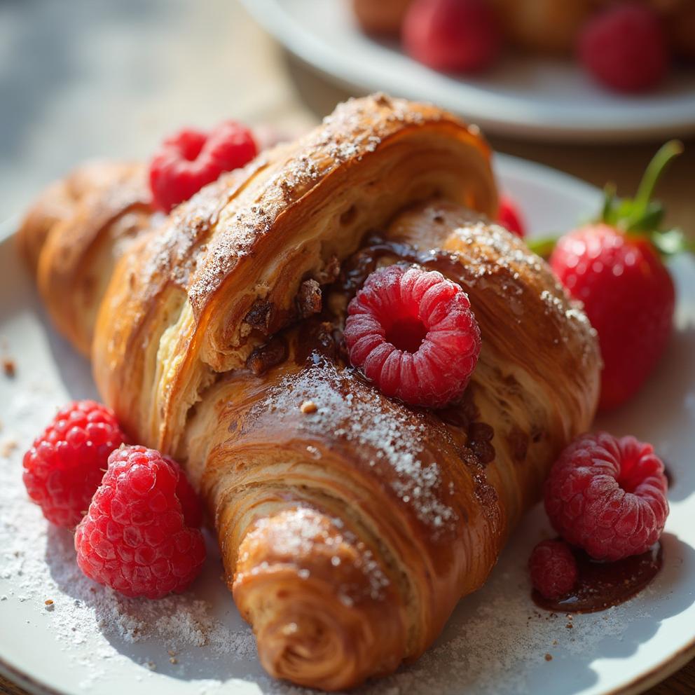 Raspberry Nutella Croissant
