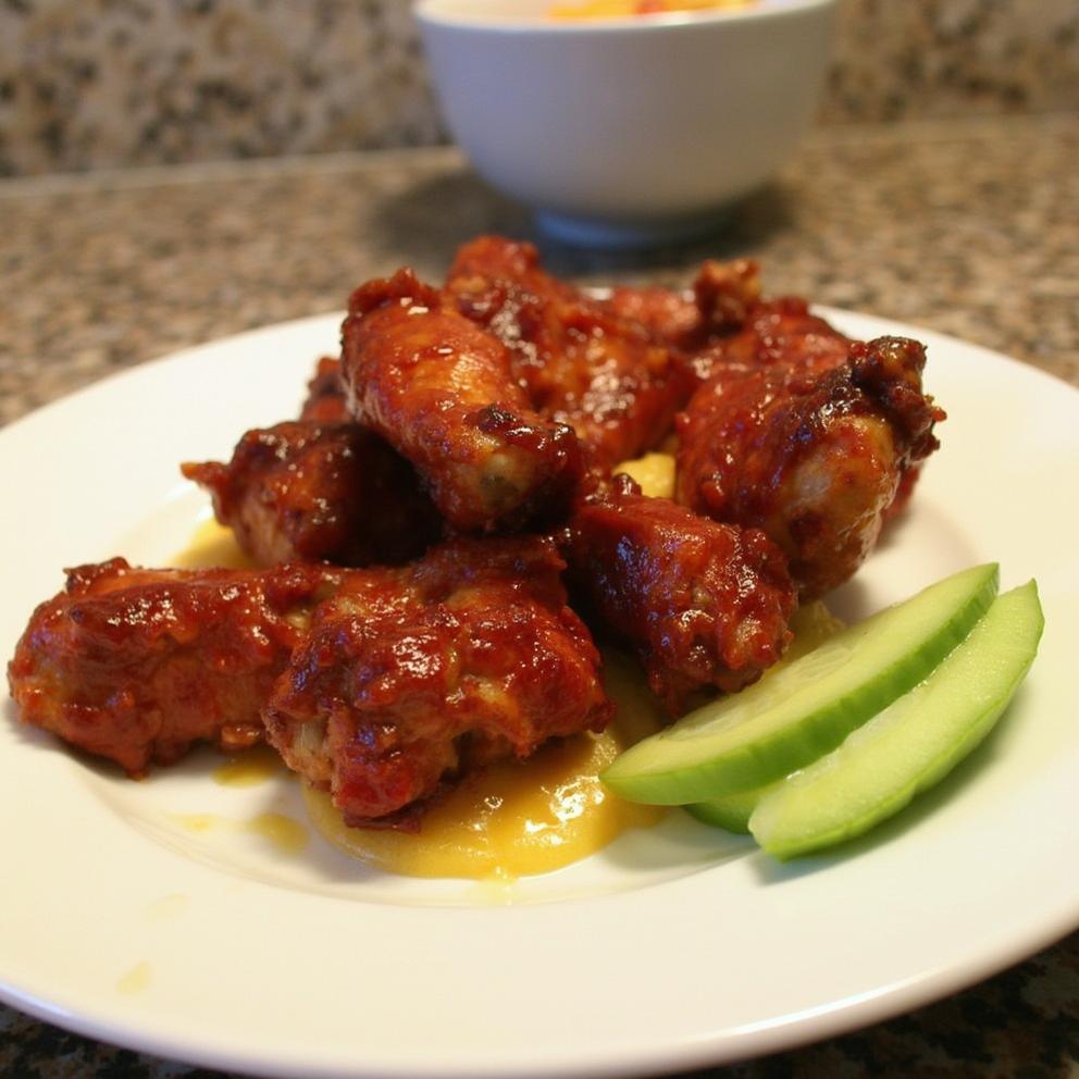 Raspberry Chipotle Chicken Wings