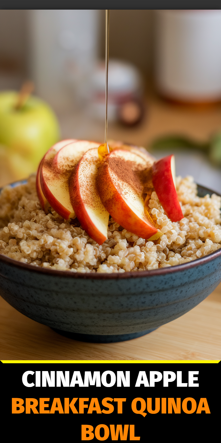 Cinnamon Apple Breakfast Quinoa Bowl