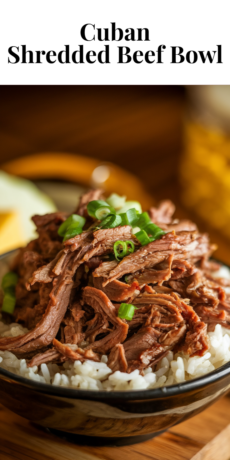 Cuban Shredded Beef Bowl