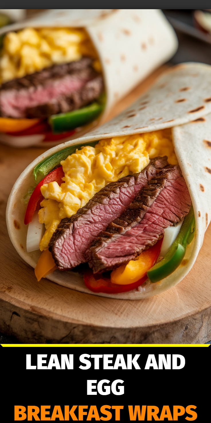 Lean Steak and Egg Breakfast Wraps
