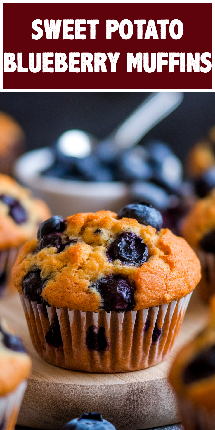 Sweet Potato Blueberry Muffins